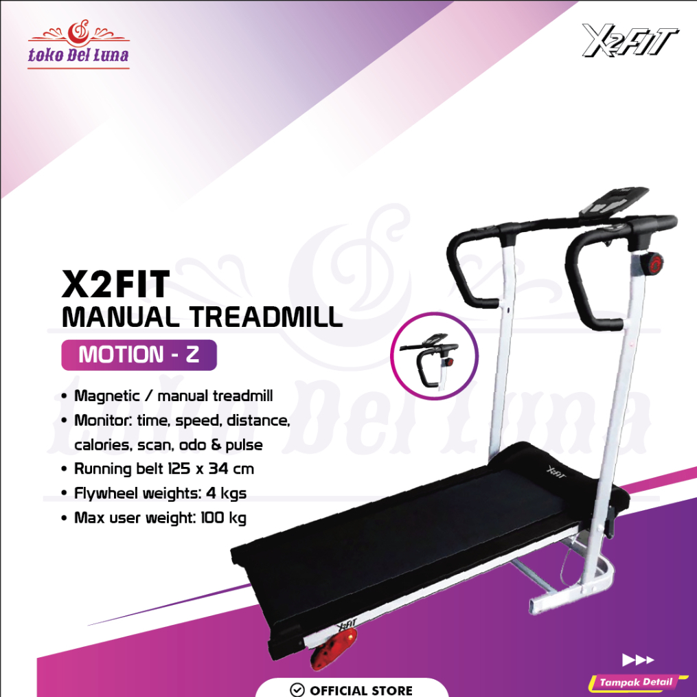 Jual Treadmill Manual X2FIT MOTION - Z ORIGINAL | Shopee Indonesia