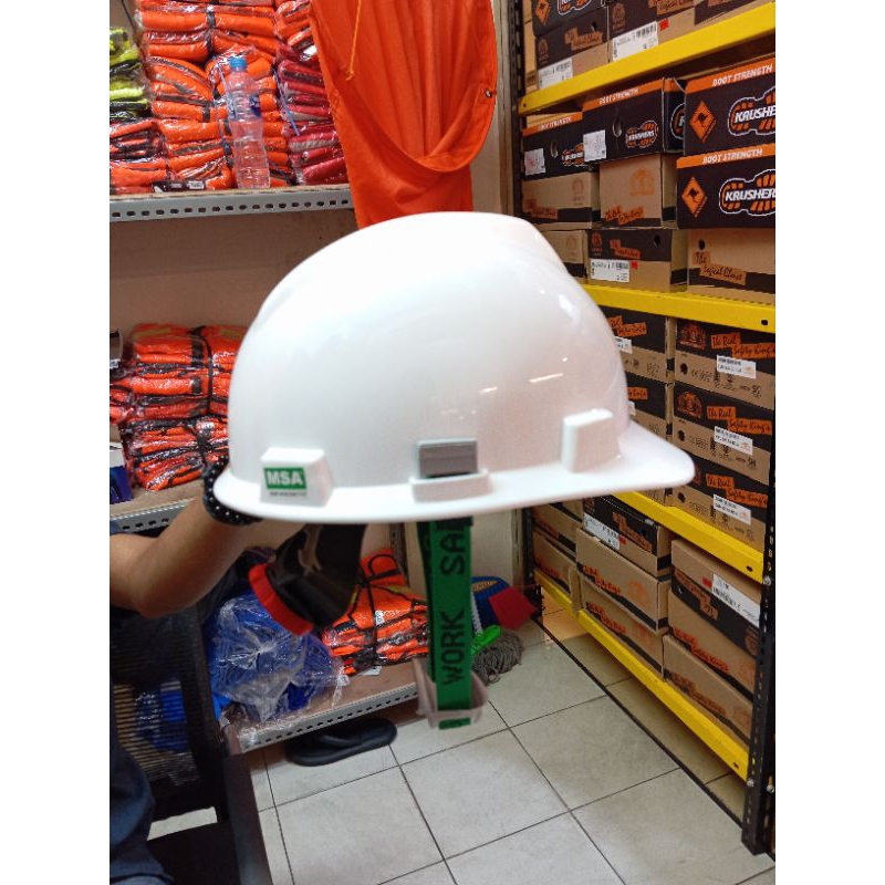 Jual HELM PROYEK MSA PUTIH FASTRACK+DAGU | Shopee Indonesia