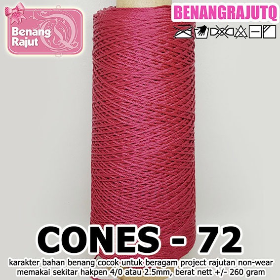 Jual CONES NILON 72 MAROON TOKO BENANG RAJUT yani_brq | Shopee Indonesia