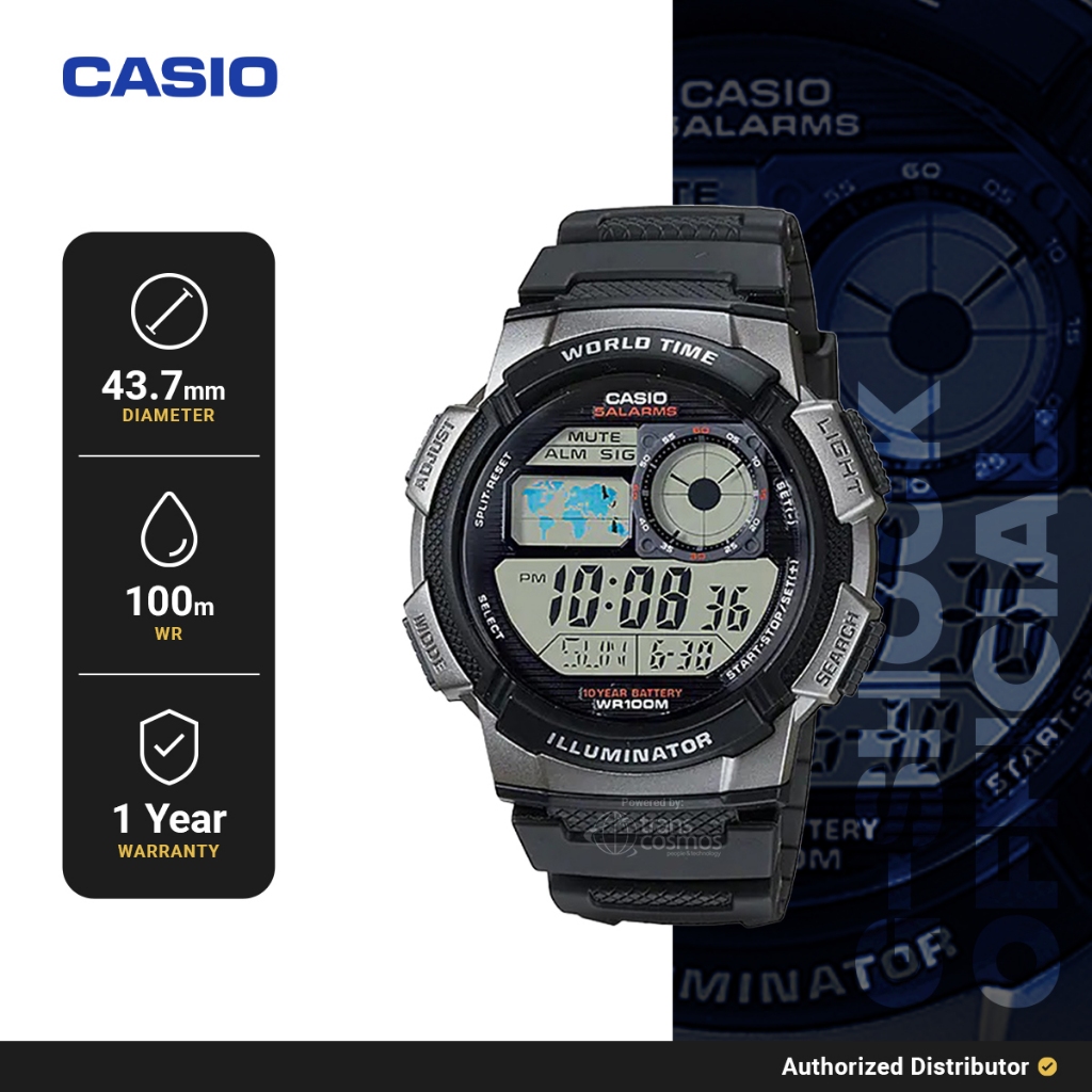 Jual [READY INSTANT] Casio Jam Tangan Pria AE-1000W-1BVDF Digital Original | Shopee Indonesia