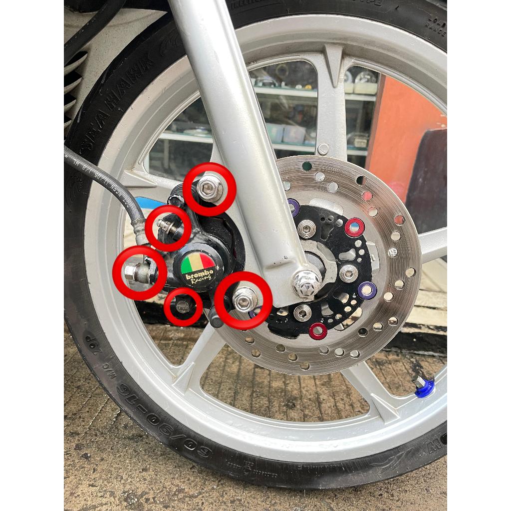 Jual BAUT BREKET + NEPEL + BANJO + TOJOSAN KALIPER DEPAN ( 5 BAUT ...