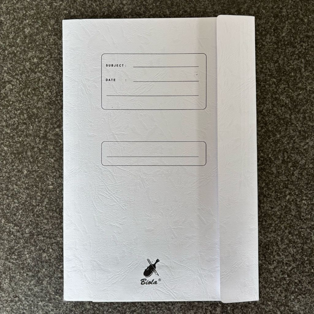 Jual Map Biola Putih / Map kertas Biola / Stofmap Biola/ Stopmap Biola ...