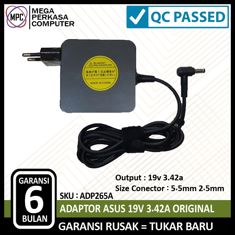 Jual Adaptor Charger Laptop/Notebook ASUS 19V-3.42A (NEW Kotak) Original | Shopee Indonesia
