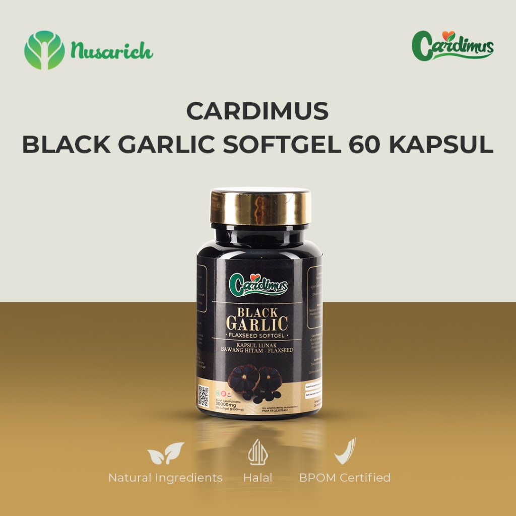 Jual CARDIMUS Black Garlic (Bawang Hitam) Softgel 60 Kapsul | Shopee ...