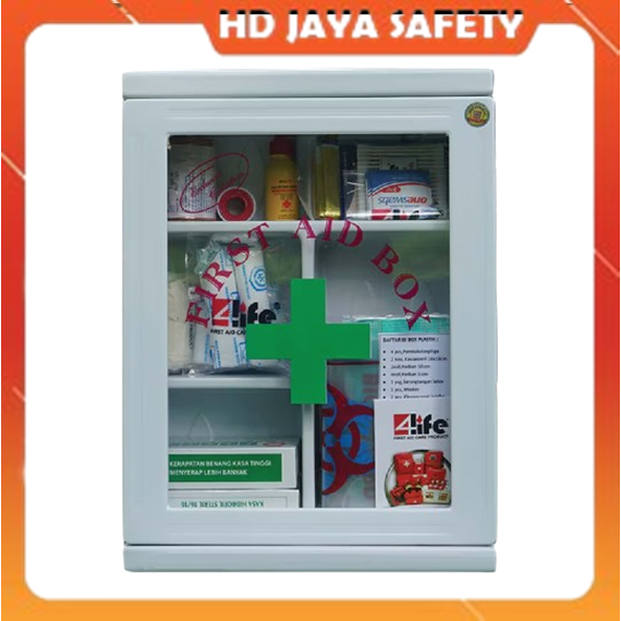 Jual Kotak Obat P3K Dinding First Aid Box 4Life Lengkap Dengan Isi Type A Berkualitas | Shopee ...