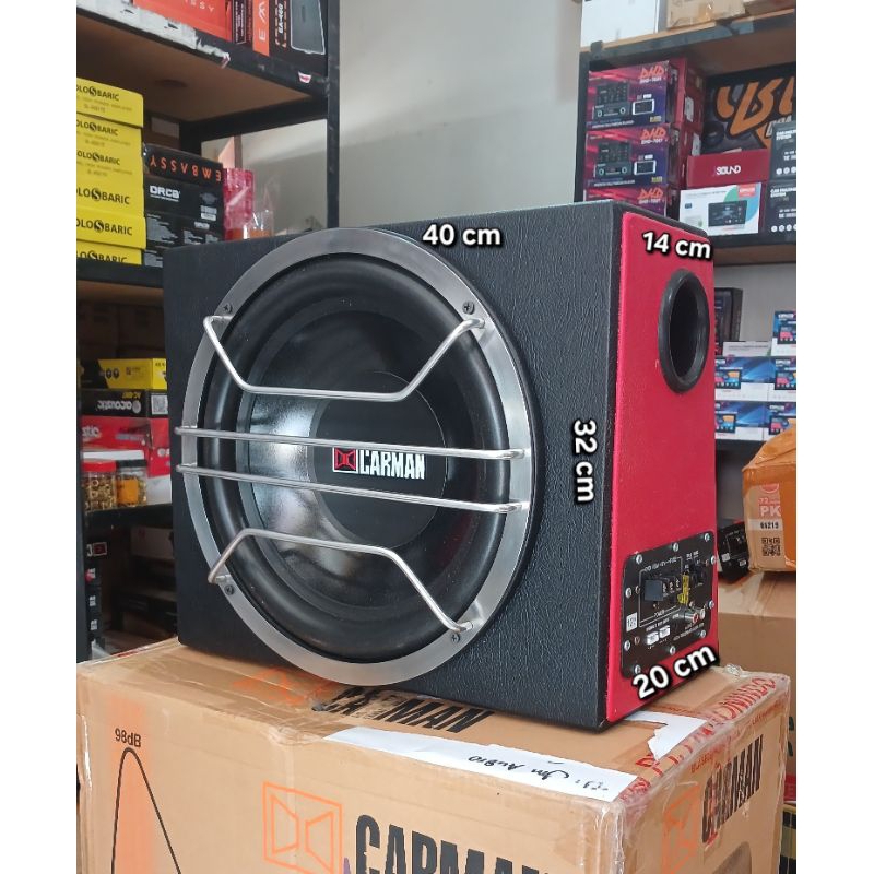 Jual Speaker ACTIVE BASS BOX Subwoofer CARMAN 12inch Double Voice Coil ...