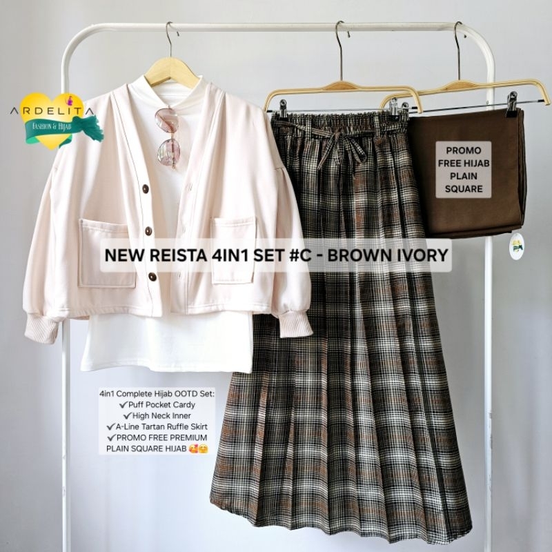 Jual ARDELITA - PROMO FREE HIJAB ORI 100% REISTA SETROK TERBARU KOREAN STYLE HIJAB OUTFIT PAKET ...
