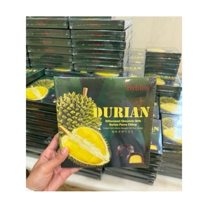 Jual BYBLOS BITTERSWEET CHOCOLATE WITH DURIAN PUREE FILLING/COKLAT ...