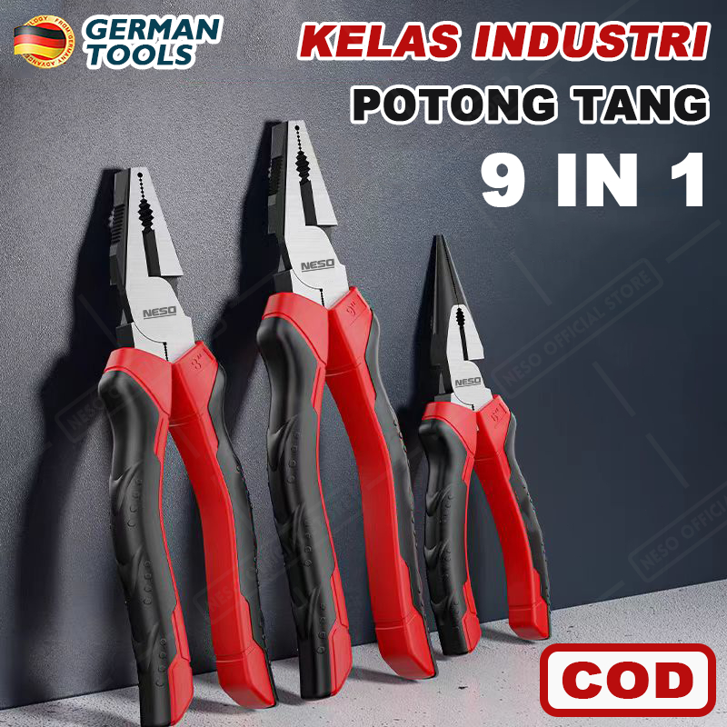 Jual German tools Tang Potong Kombinasi COD Lancip 6in1 6~8 inch ...
