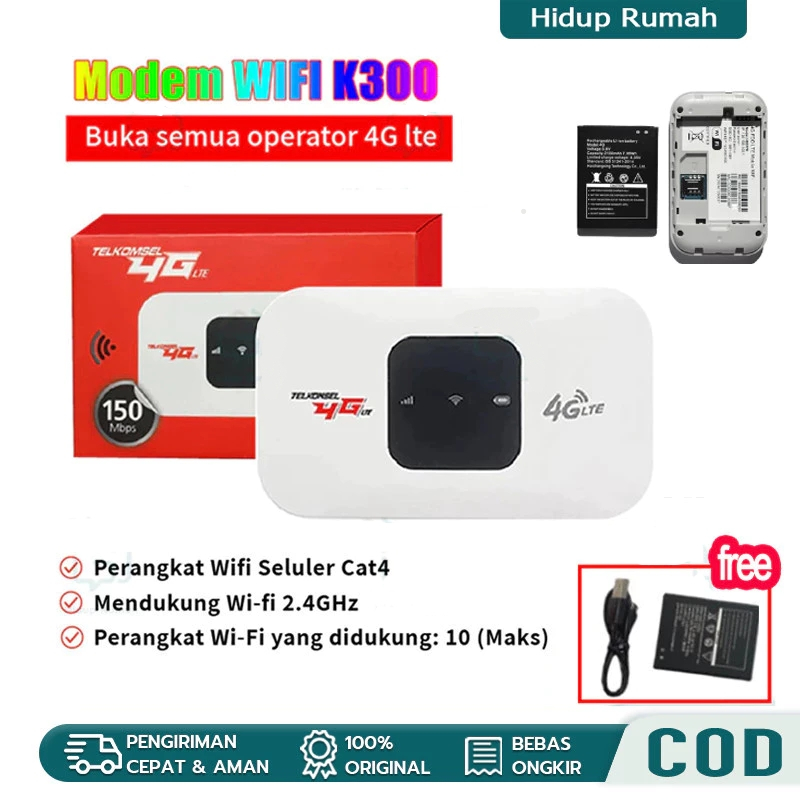 Jual 【COD】Modem Wifi Mifi 4G LTE MF800-2 Unlock All Operator 150Mbps ...