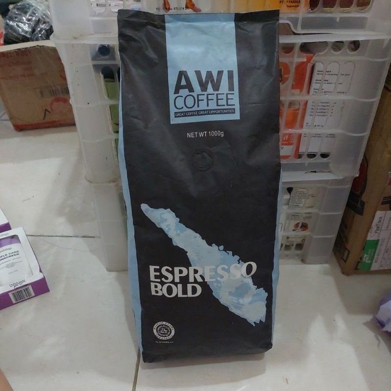 Jual AWI COFFEE ESPRESSO BOLD BIJI 1KG | Shopee Indonesia
