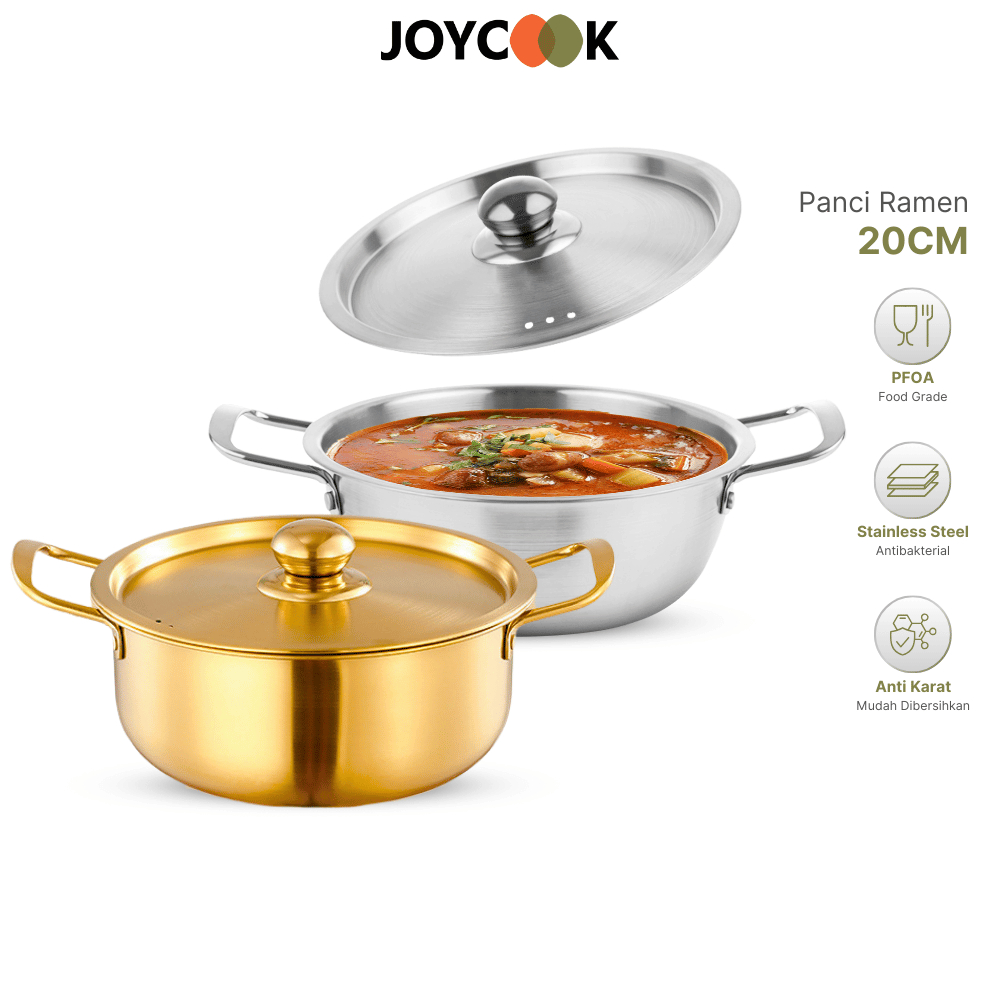 Jual JOYCOOK Panci Ramen Korea Stainless Steel Dengan Pegangan Noodle ...