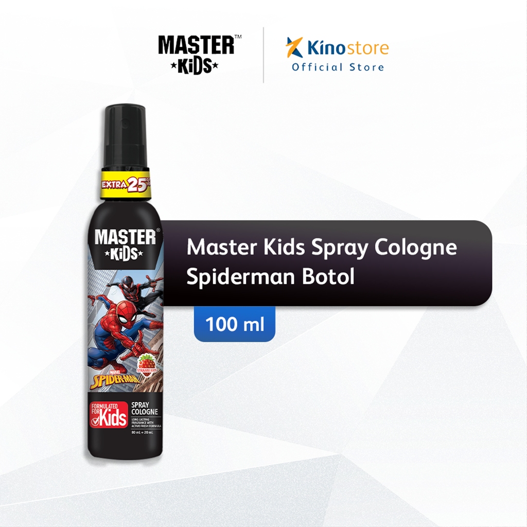 Jual Master Kids Spray Cologne Spiderman Botol 100ml | Shopee Indonesia