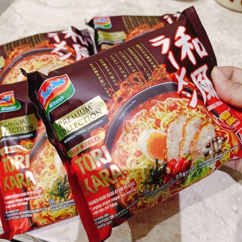 Jual Indomie Tori Kara Ramen Kuah Rasa Ayam Pedas Premium Collection ...