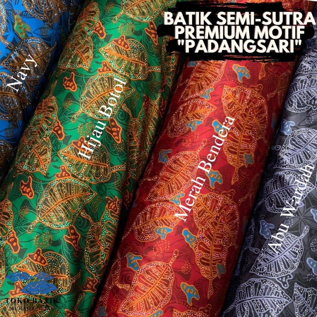 Jual Kain Batik Semi-Sutra Premium Silky MOTIF "PADANGSARI" HALUS Motif ...