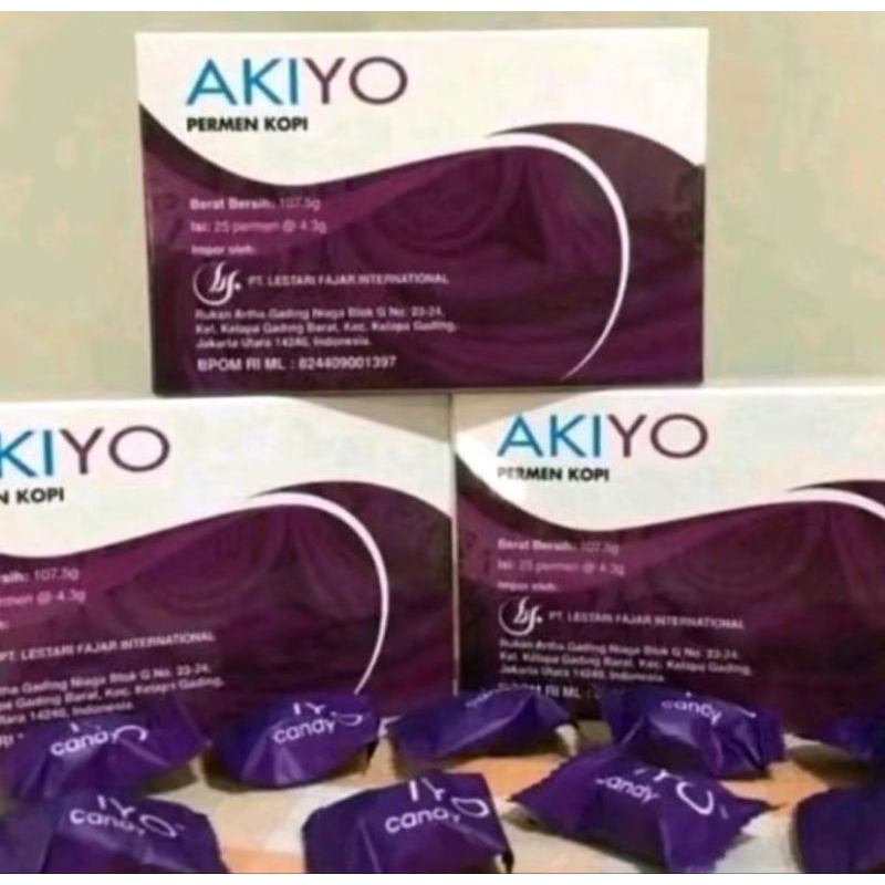 Jual Akiyo Candy Permen Akiyo Original 1 Box 25 Pcs Asli BPOM | Shopee ...