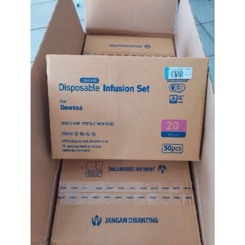 Jual PAKET 6 BOX INFUSET DEWASA ONEMED PER KARTON ISI 6 box / KARTONAN ...
