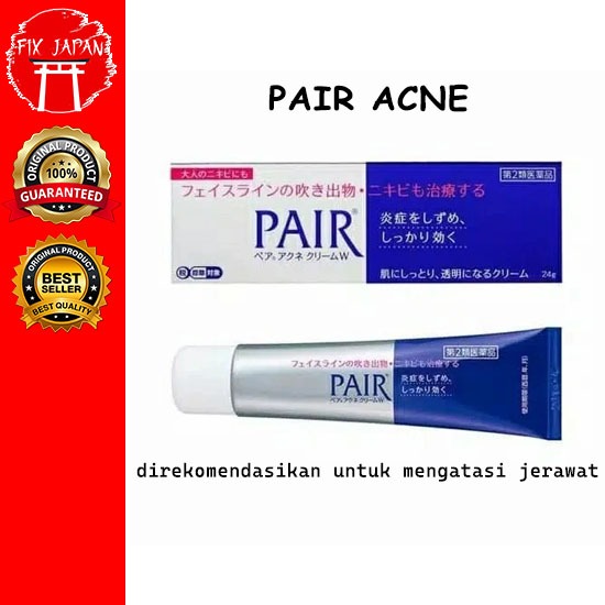 Jual Pair Acne Cream salep jerawat 14gr 24gr & cuci muka Foam Original ...