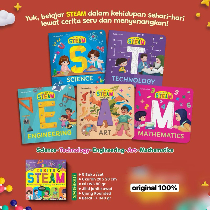 Jual Buku Cerita Anak Science Technology Engineering Art Mathematics ...