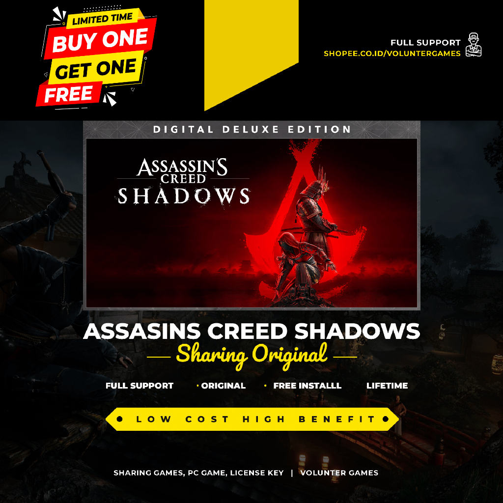 Jual ASSASINS CREED SHADOWS DELUXE EDITION PC ORIGINAL | Shopee Indonesia