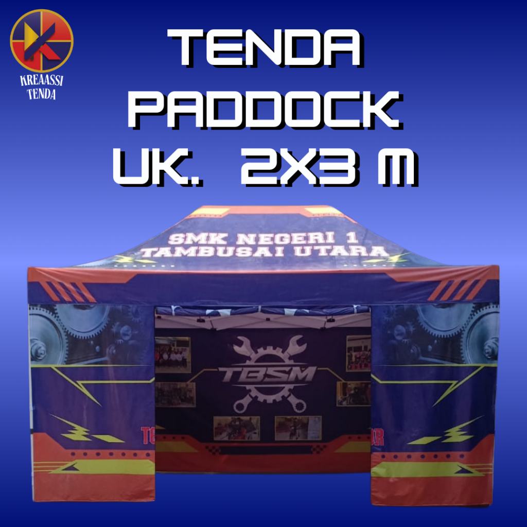 Jual TENDA PADDOCK BALAP RACING TEAM 2X3 BAHAN IZZZI RANGKA STANDAR ...