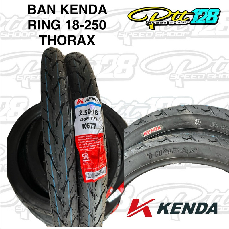 Jual BAN KENDA THORAX 250X18 SOFT COMPOUND BAN RING 18 AG STYLE SLIM ...