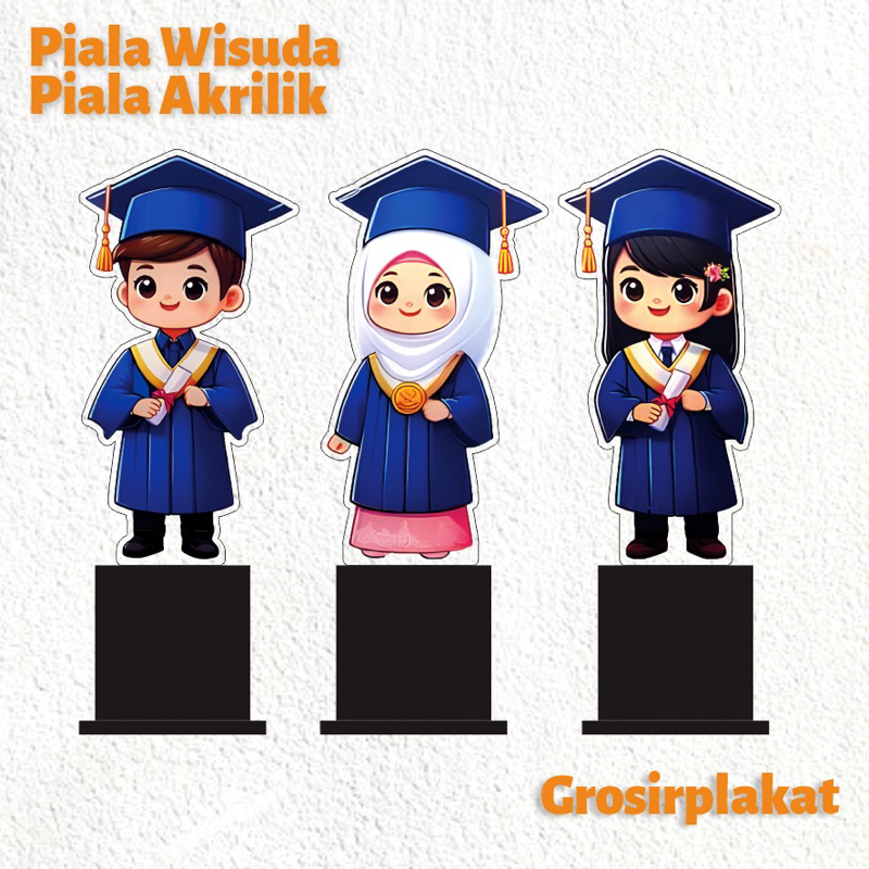 Jual Piala Wisuda Anak Custom Piala Pelepasan Siswa Piala Kelulusan ...