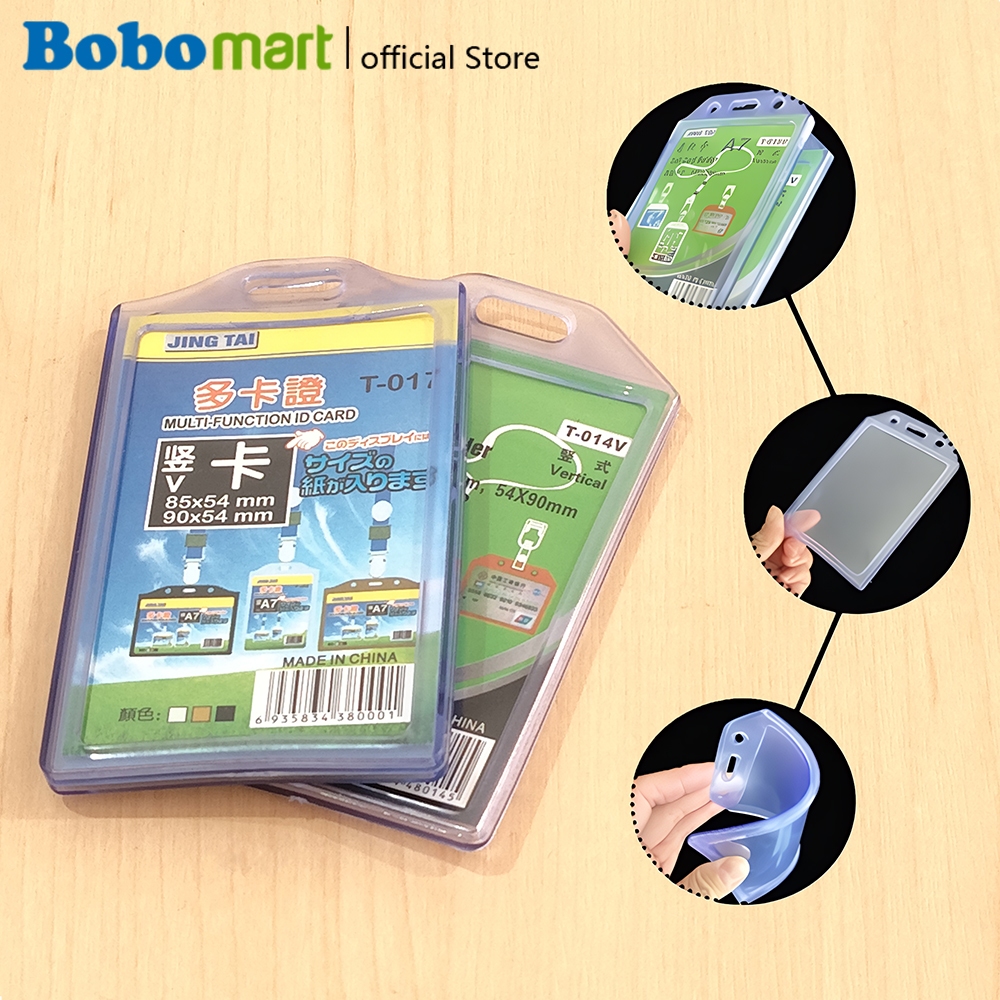 Jual 1 PACK ID CARD CASE NAME CARD ID CARD TRANSPARANT 2 SISI ID CARD ...