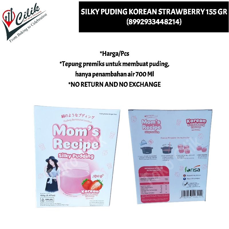 Jual silky+puding+rasa+strawberry+lychee+biskuit+avocado+peach ...