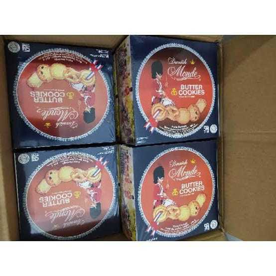Jual Danish Monde Butter Cookies 454gr / Biskuit Monde 454gr 1 dus isi ...