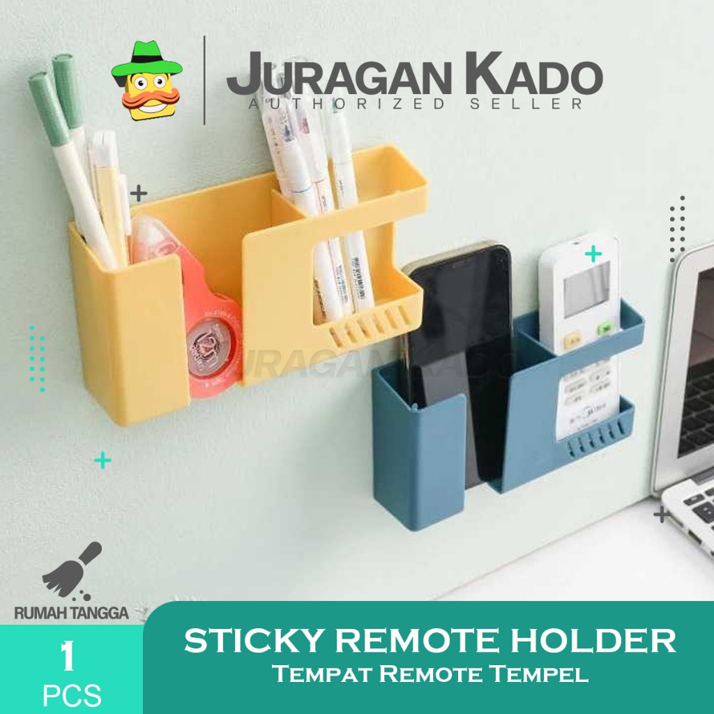 Jual HOLDER TEMPAT REMOTE GANTUNGAN RAK MINI HOLDER TEMPEL DINDING ...
