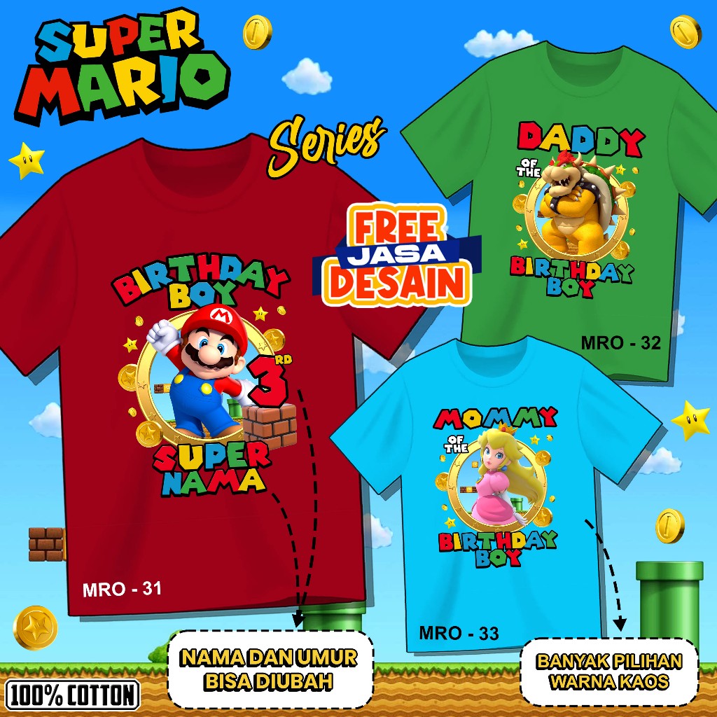 Jual kaos ulang tahun anak kaos ulang tahun couple family kaos ultah ...