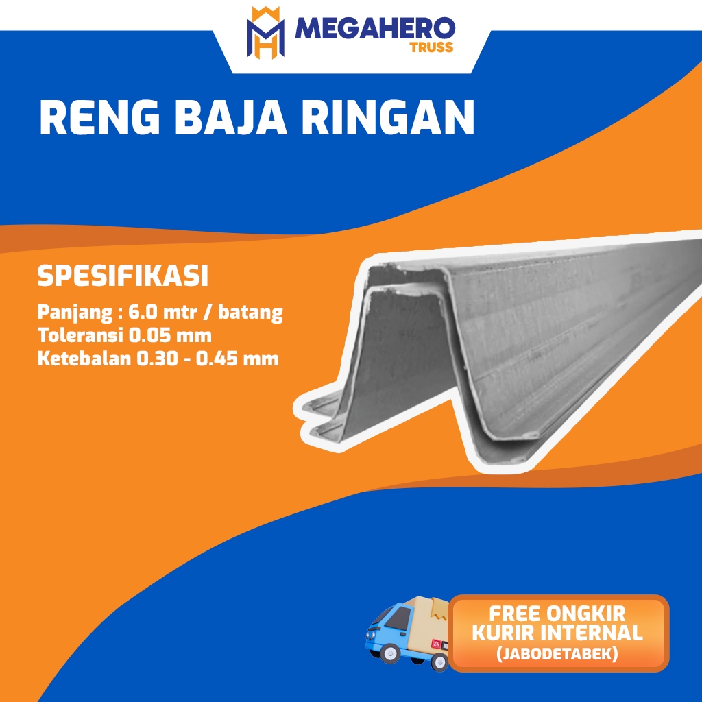 Jual RENG BAJA RINGAN ANTI RAYAP, RINGAN DAN KUAT UKURAN 0.30 - 0.45 mm ...