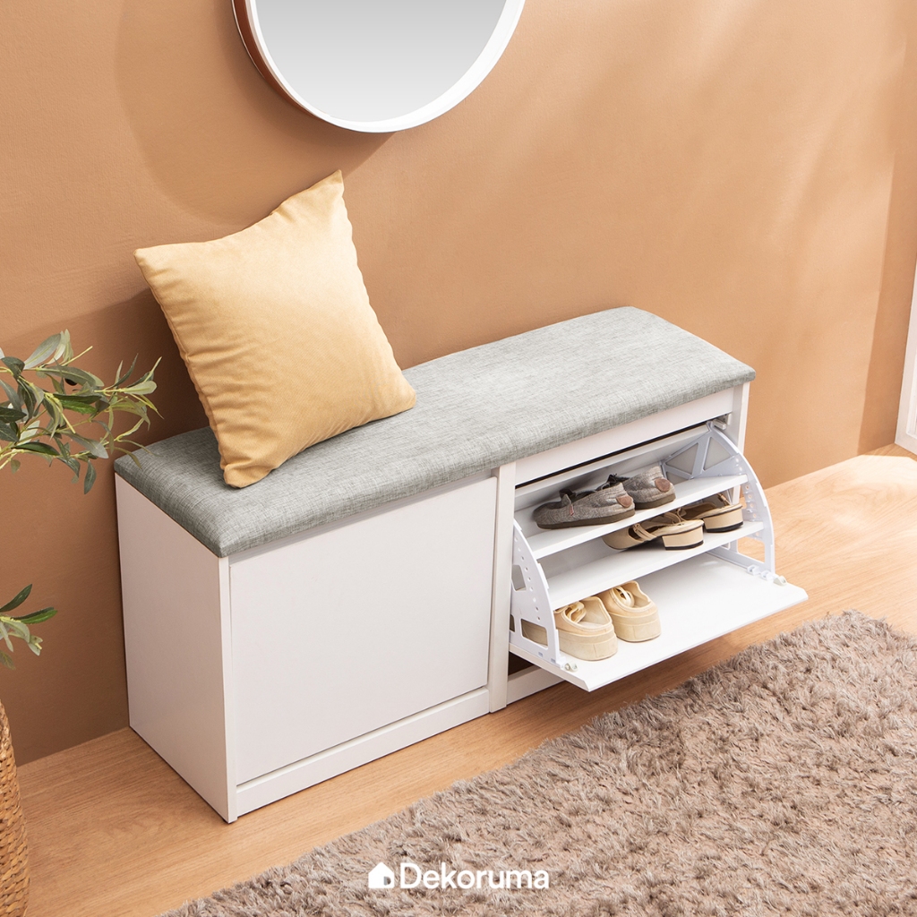 Jual Dekoruma KEIJI Rak Sepatu Layer Puff dengan Tempat Duduk / Bench ...