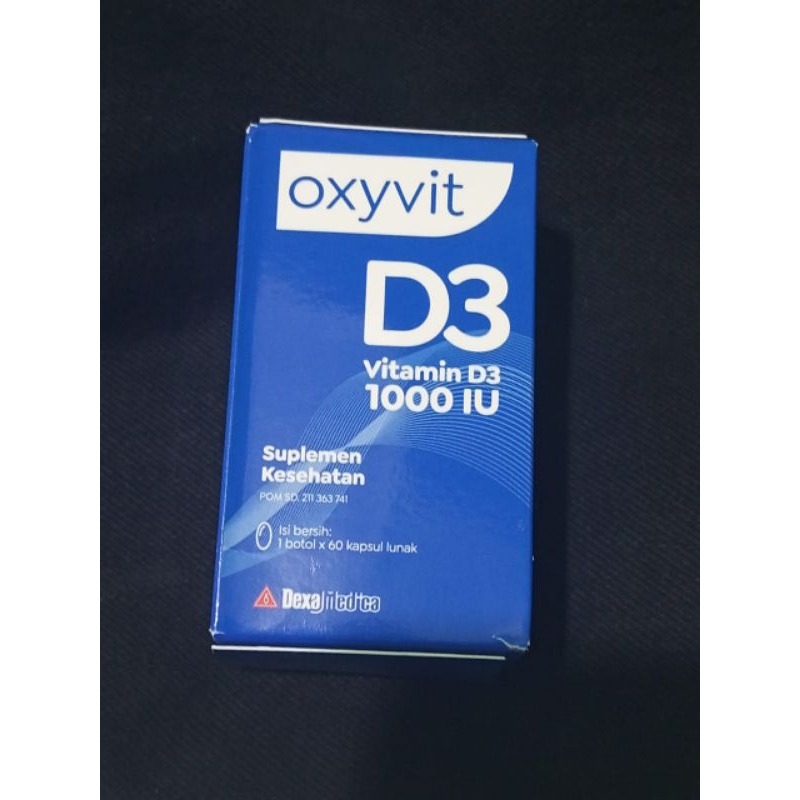 Jual OXYVIT D3 1000 iu ORIGINAL VITAMIN ISI 60 KAPSUL | Shopee Indonesia