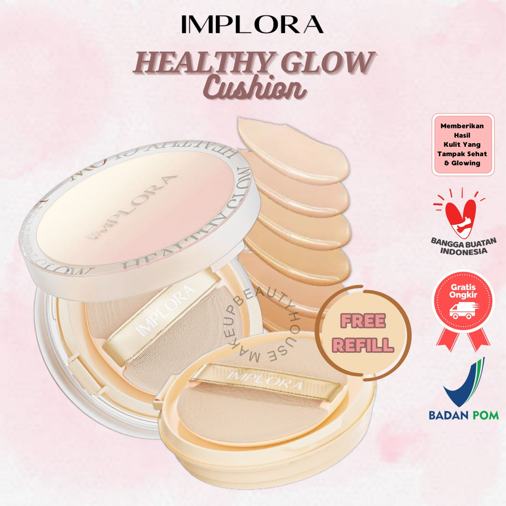 Jual IMPLORA Healthy Glow Cushion | Lightweight Feels | UVA/UVB ...