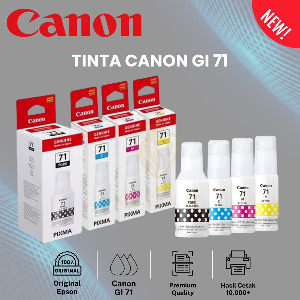 Jual Tinta Canon GI 71 ORIGINAL | Shopee Indonesia