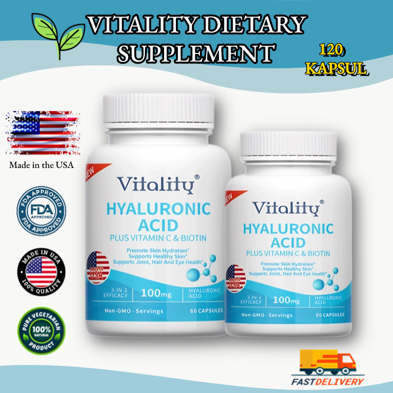 Jual ASAM HIALURONAT, Mendukung hidrasi kulit, elastisitas, mengurangi ...