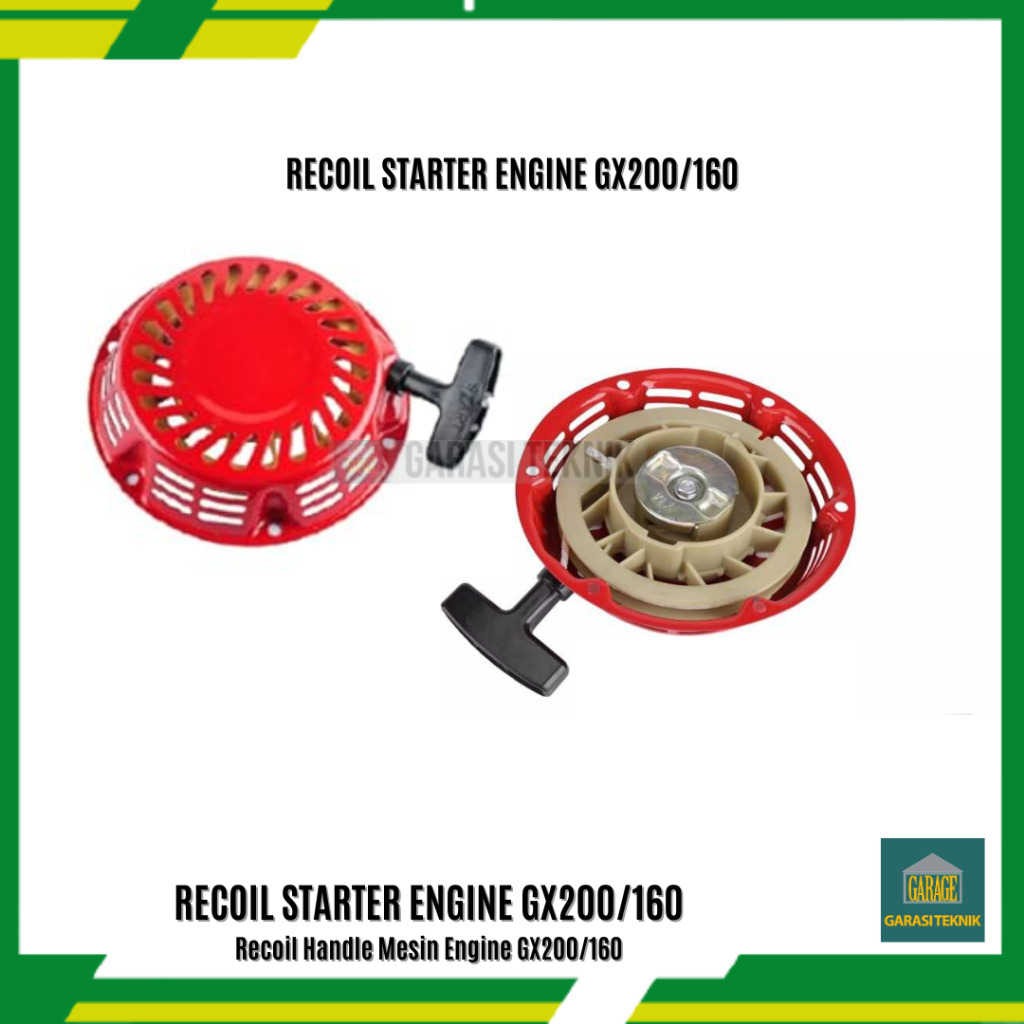 Jual Recoil Starter GX160-GX200, GX220 model Plat Besi, Pin, dan Plastik | Shopee Indonesia