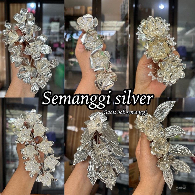 Jual semanggi silver/ bunga hair do/ bunga sanggul | Shopee Indonesia