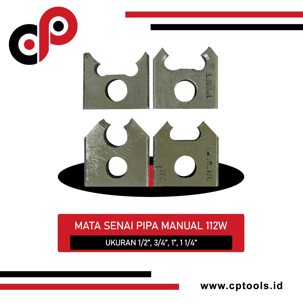 Jual Mata Senai Pipa Manual 1/2", 3/4" ,1" , 1 1/4" | Ratchet Screw Die ...
