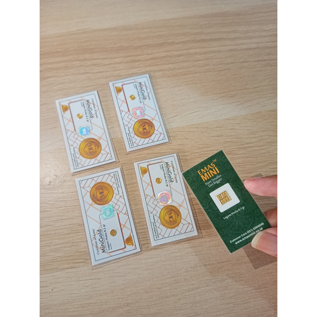 Jual Jebbbreeettt!!!! Spesial Emas Mini Logam Mulia 0,1 Gram dengan ...