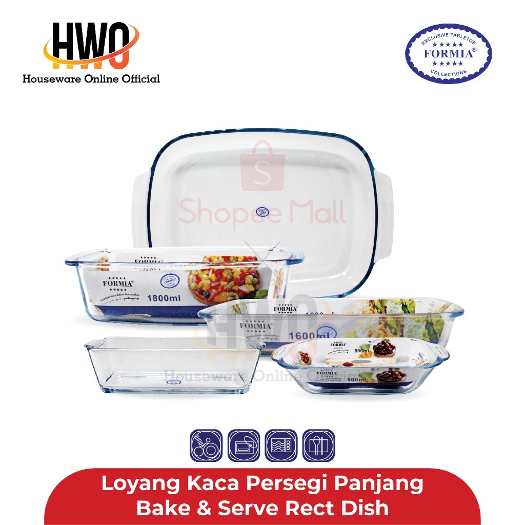Jual Formia Loyang Kaca Persegi Panjang Bake & Serve Rectangular Dish ...