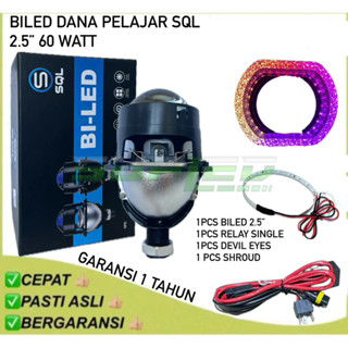 Jual PAKET BILED DANA PELAJAR MERK SQL 2.5 INCH 58 watt Blue Lens by BULLAES | Shopee Indonesia