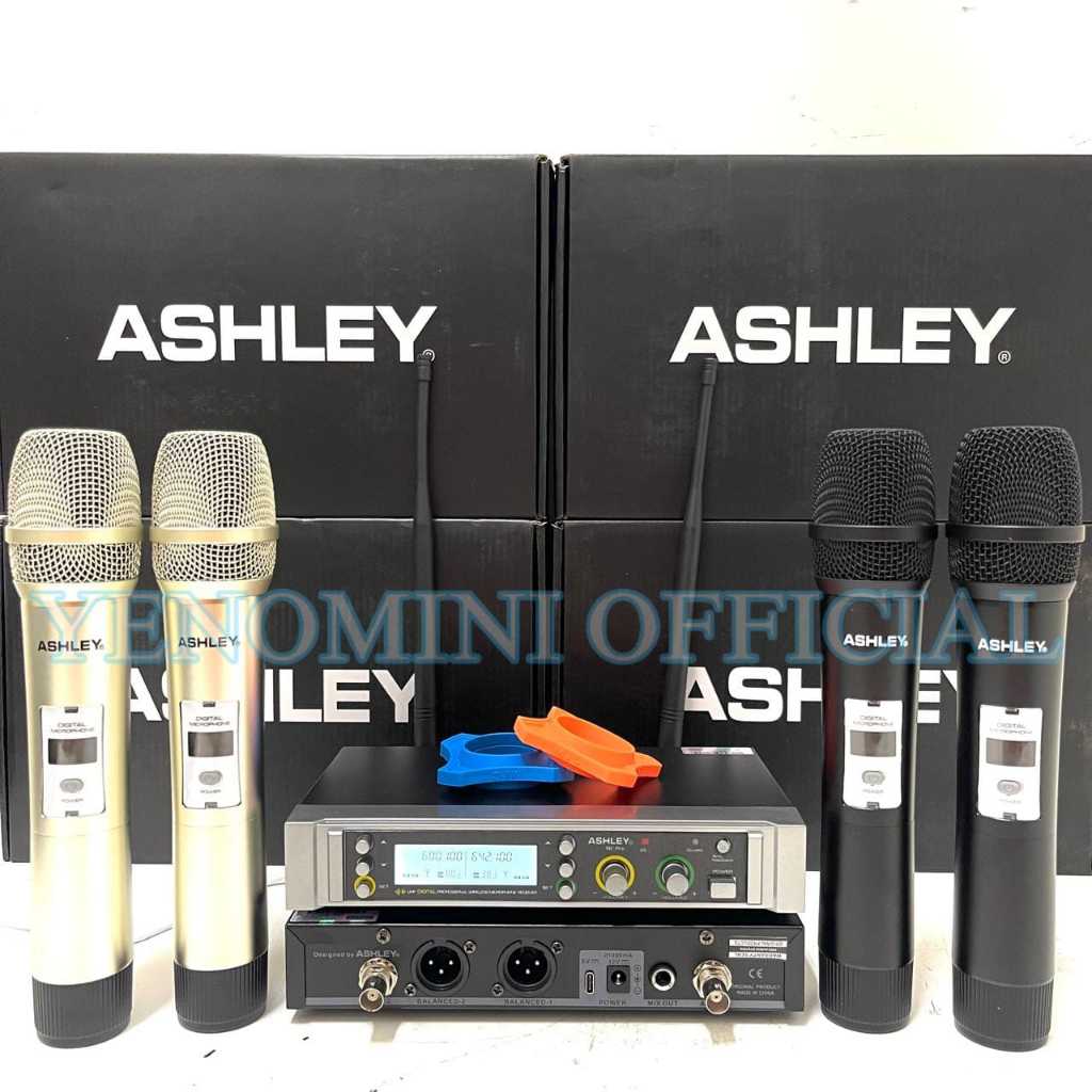 Jual Mic Wireless Ashley MC PRO Champange Original 2bh Microphone ...
