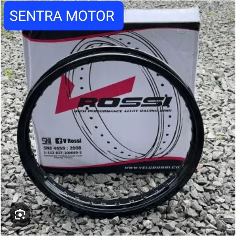 Jual velg v Rossi 185x18 hitam glossy/hitam kilap | Shopee Indonesia