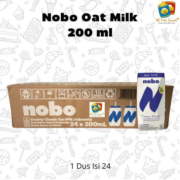 Jual Nobo Oat Milk 200 ml (1 Dus) | Shopee Indonesia