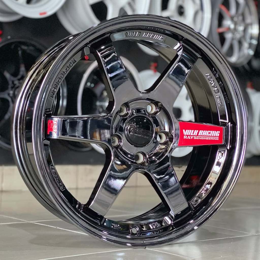 Jual Velg Volkrays Te37 SL Ring 17 Lebar 7.5 Pcd 5x114.3 Et 40 Warna Black Chrome | Velg Mobil ...
