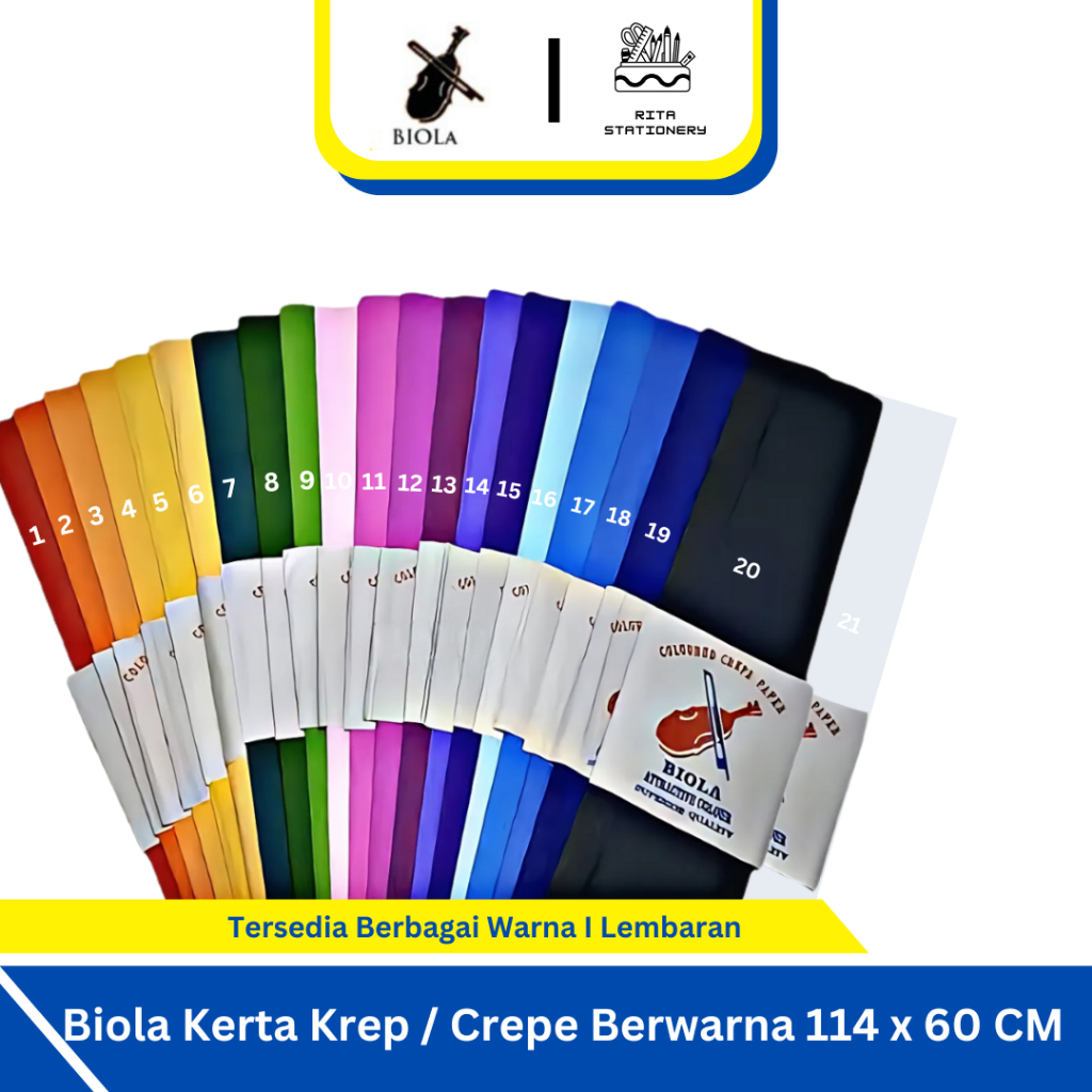 Jual Kertas Krep / Crepe Paper Berwarna Biola (60x120cm) Satuan Eceran ...