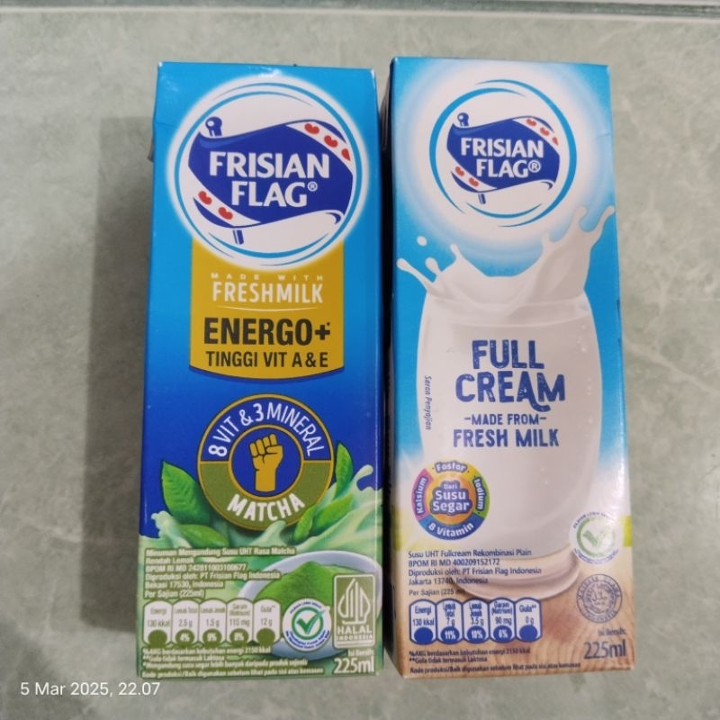 Jual Susu UHT Frisian Flag Full Cream/Sweet Delight/Matcha 225ml | Shopee Indonesia